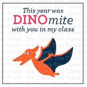 End of Year Dinosaur Cards for Students From Teachers, Dinomiate ...