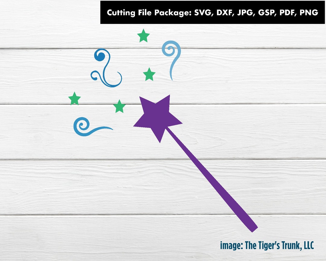 Enchanting Art Magic Wand Svg, Princess Wand Clipart, Fairy Party Decor ...
