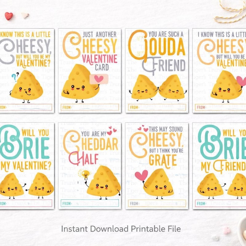 Cheesy Valentine Cards - Etsy