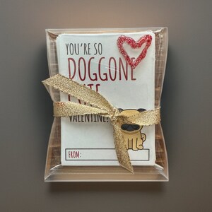 Printed Valentines Day Cards for School, Puppy Dog Valentines for ...