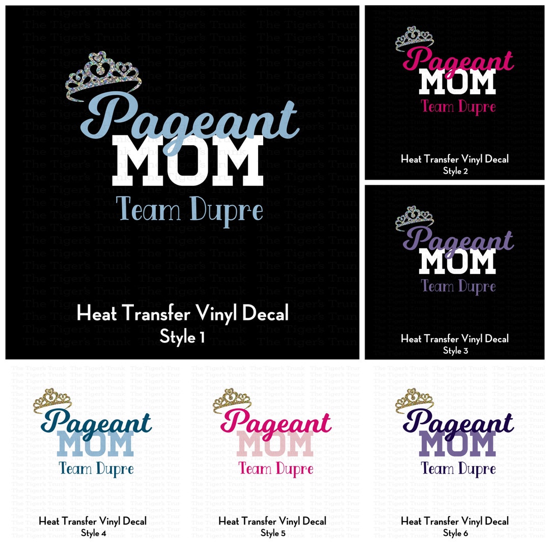 Proud Pageant Mom, Pageant Mom Gift, Pageant Shirt Decal, Pageant Decal ...