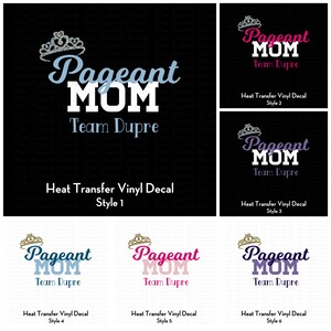 Proud Pageant Mom, Pageant Mom Gift, Pageant Shirt Decal, Pageant Decal ...