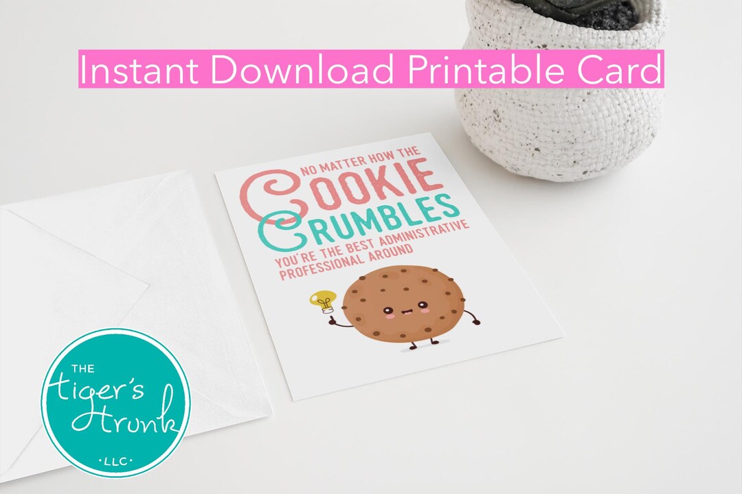 Printable Administrative Assistant Appreciation Card, Instant Download ...