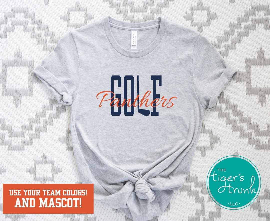 Golf Team Shirt, Custom Golf Teacher Birthday Gift, School Colors Golf ...