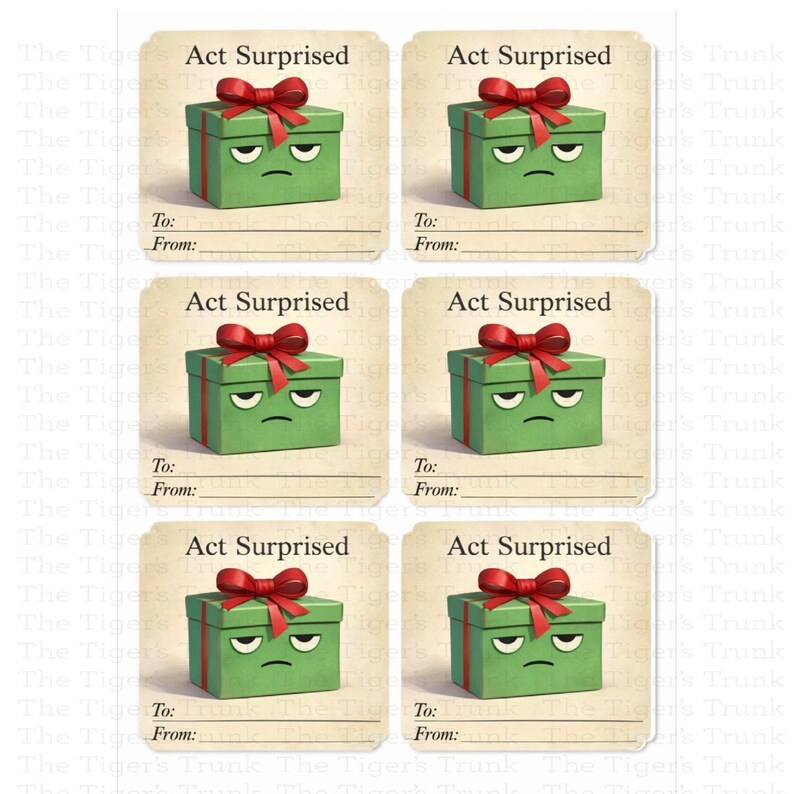 Instant Download Printable Christmas Gift Tags, Funny Holiday Gift Tags ...