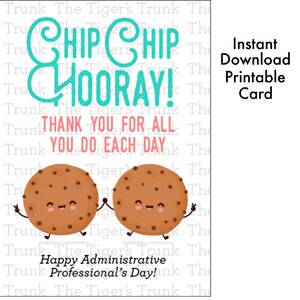 Printable Administrative Profesional Appreciation Card, Instant ...