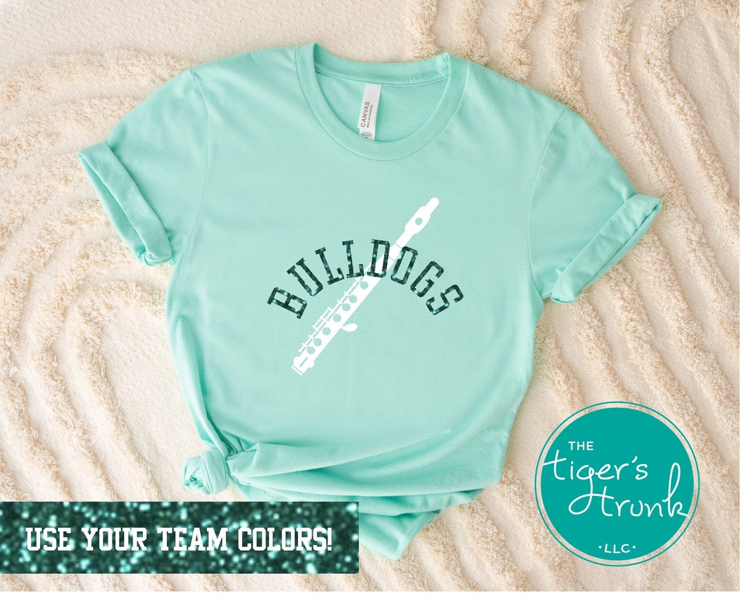 Personalized Flute Shirt in Shool Colors, School Mascot Band Tee for ...