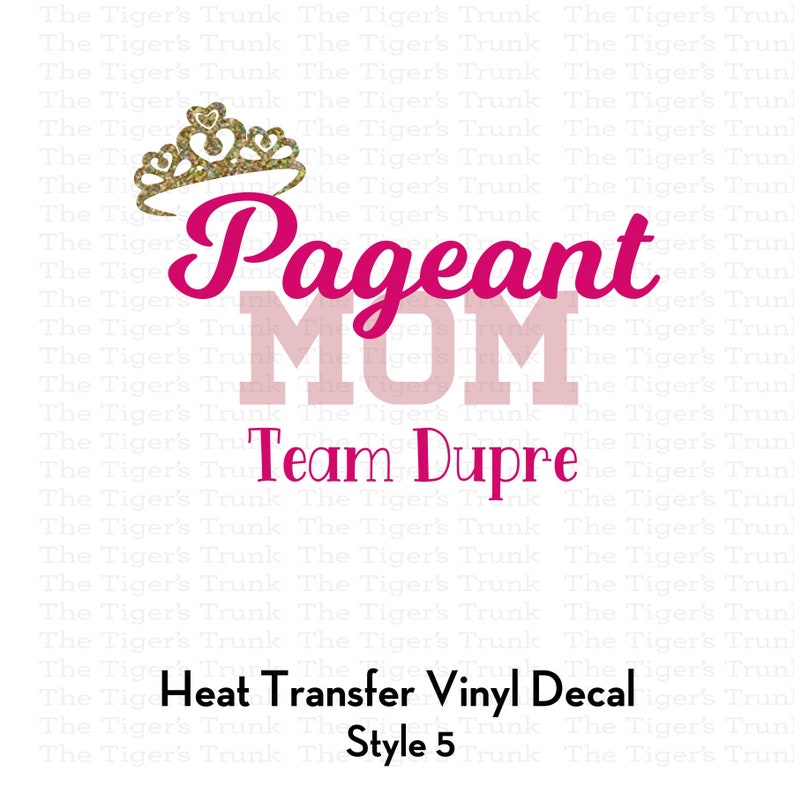 Proud Pageant Mom Pageant Mom Gift Pageant Shirt Decal - Etsy