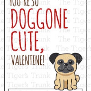 Puppy Valentines, Printable Valentine Cards for Kids, Printable ...