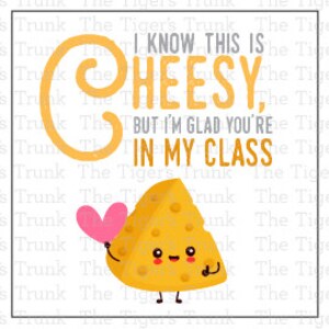 Printable Valentine Tags for Students, Funny Cheese Puns, Instant ...