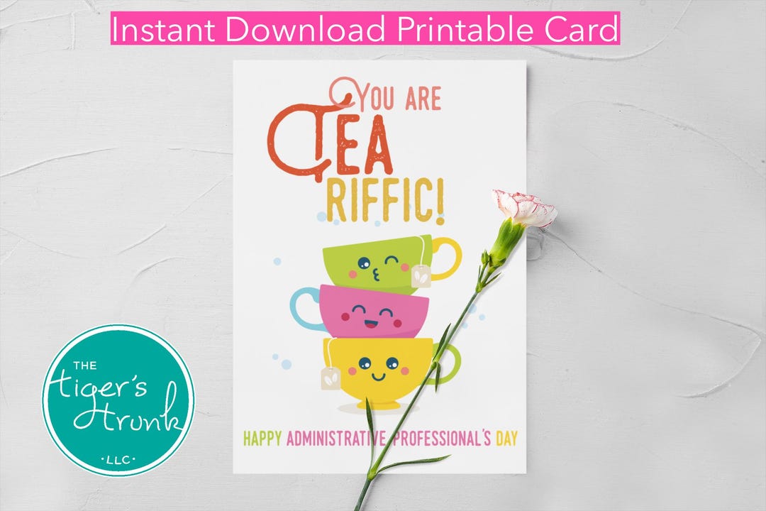 Printable Administrative Professional Appreciation Card, Instant ...