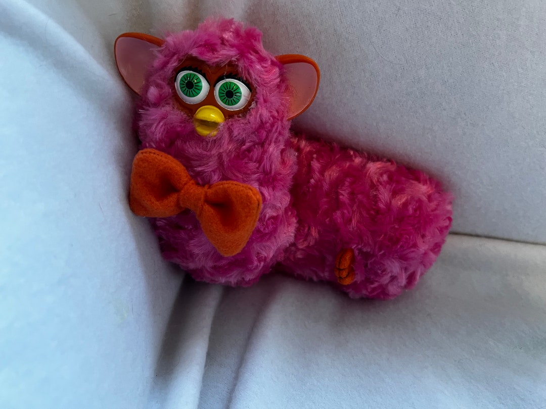 Long Furby - Small Worm Fancy Pink and Orange Boi (small Long Furby) - Etsy