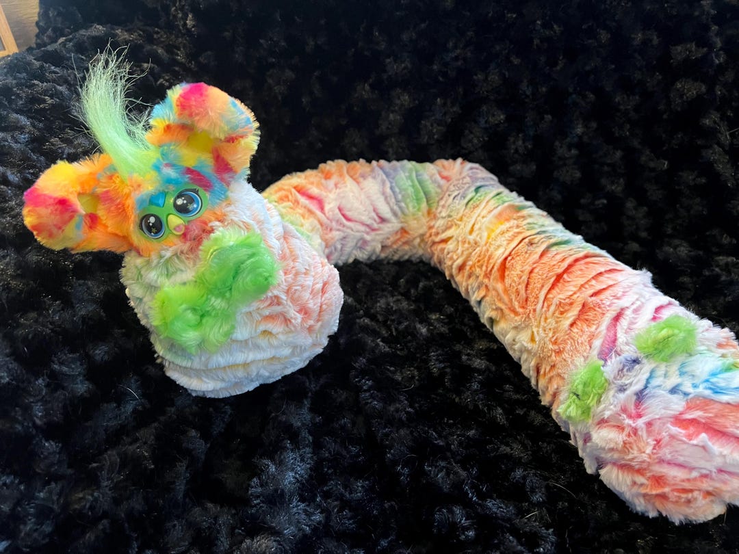 Long Furby - Fancy Rainbow and Rainbow Furblet Boi (medium Long Furby ...