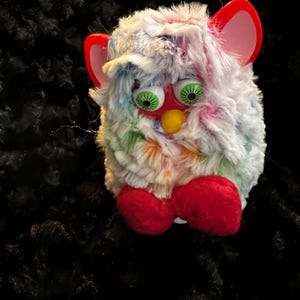 Long Furby Small Worm Fancy Rainbow and Red Squeaky Boi small Long ...