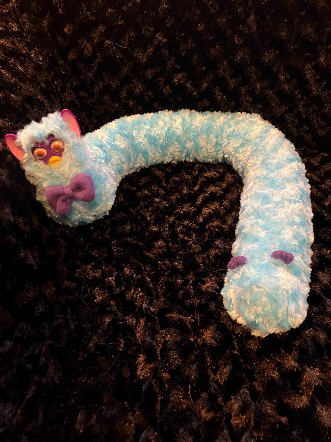 Long Furby - Fancy Blue and Purple Boi (medium Long Furby) - Etsy