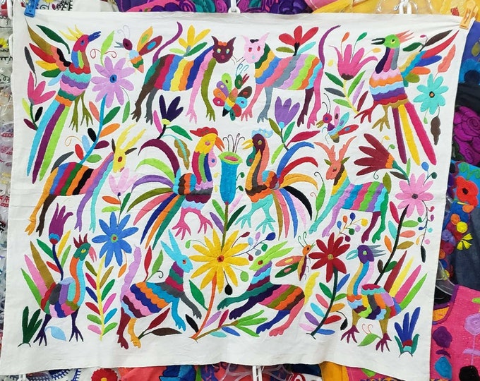 Multicolor Otomi Wall Decor Textile Wall Decor. Ready to Ship. Wall ...