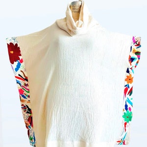 Otomi Gaban off White Multicolor - Turtle Neck - One Size Fits Most ...