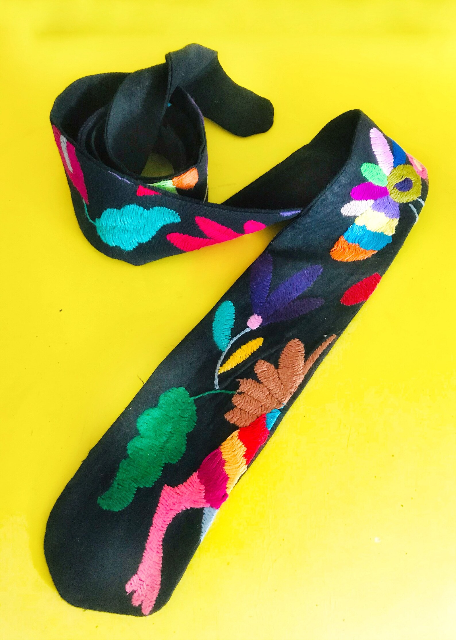 Otomi Mens Tie Black Multicolor - Etsy