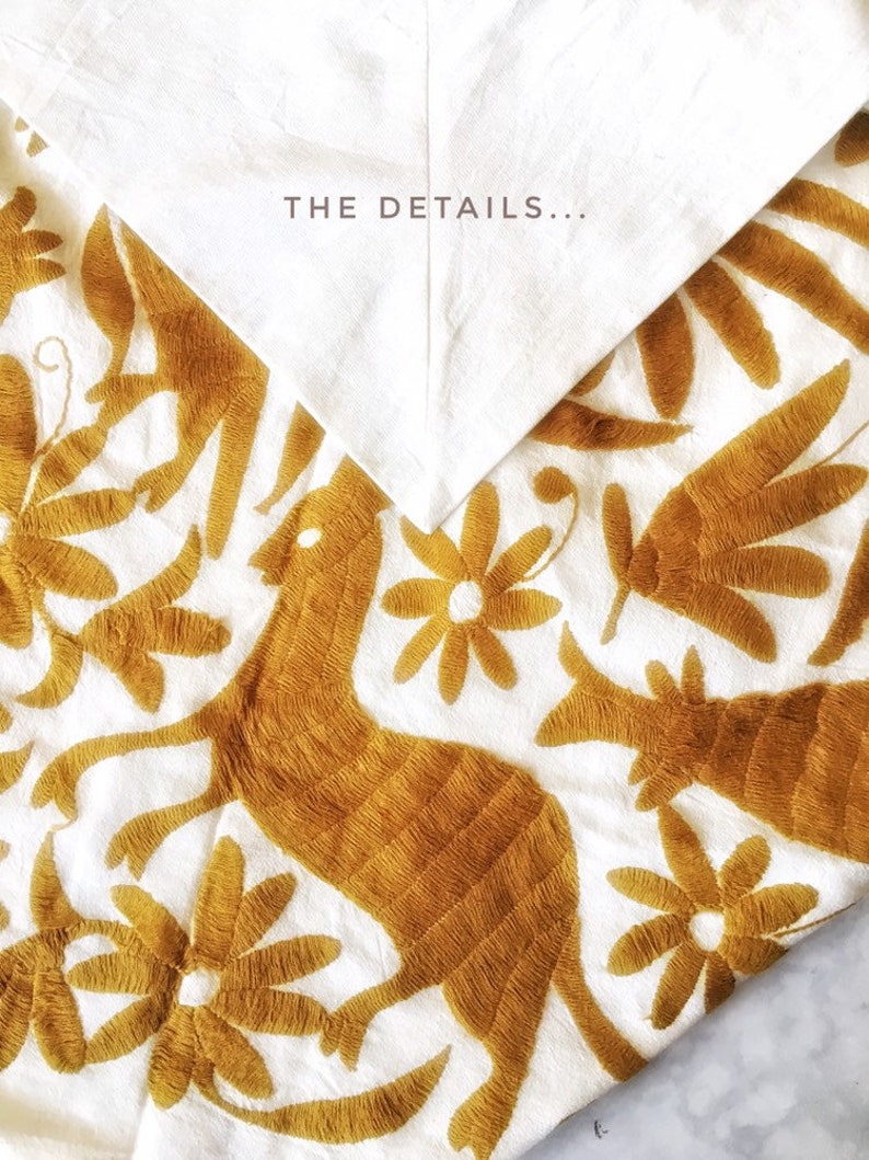 Ochre otomi textile special order | Etsy