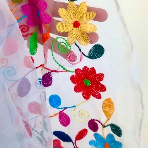 Mexican Veil Multicolor Flowers | CATEDRAL MORELIA - Etsy