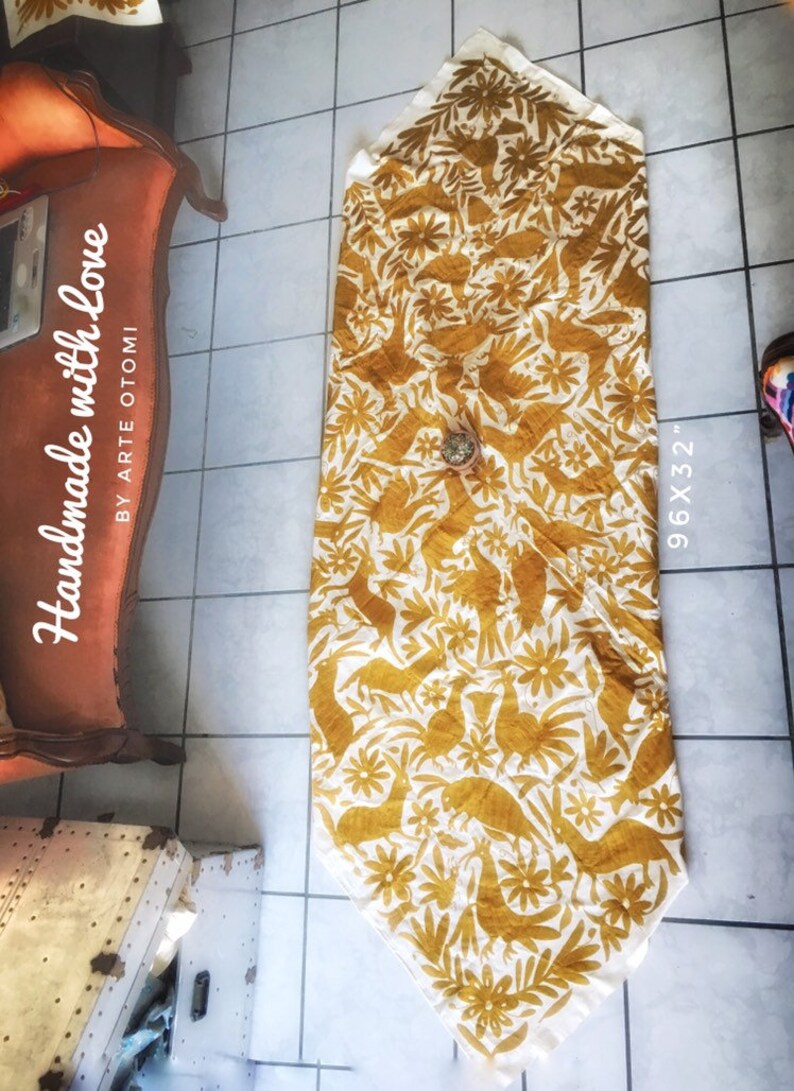 Ochre otomi textile special order | Etsy