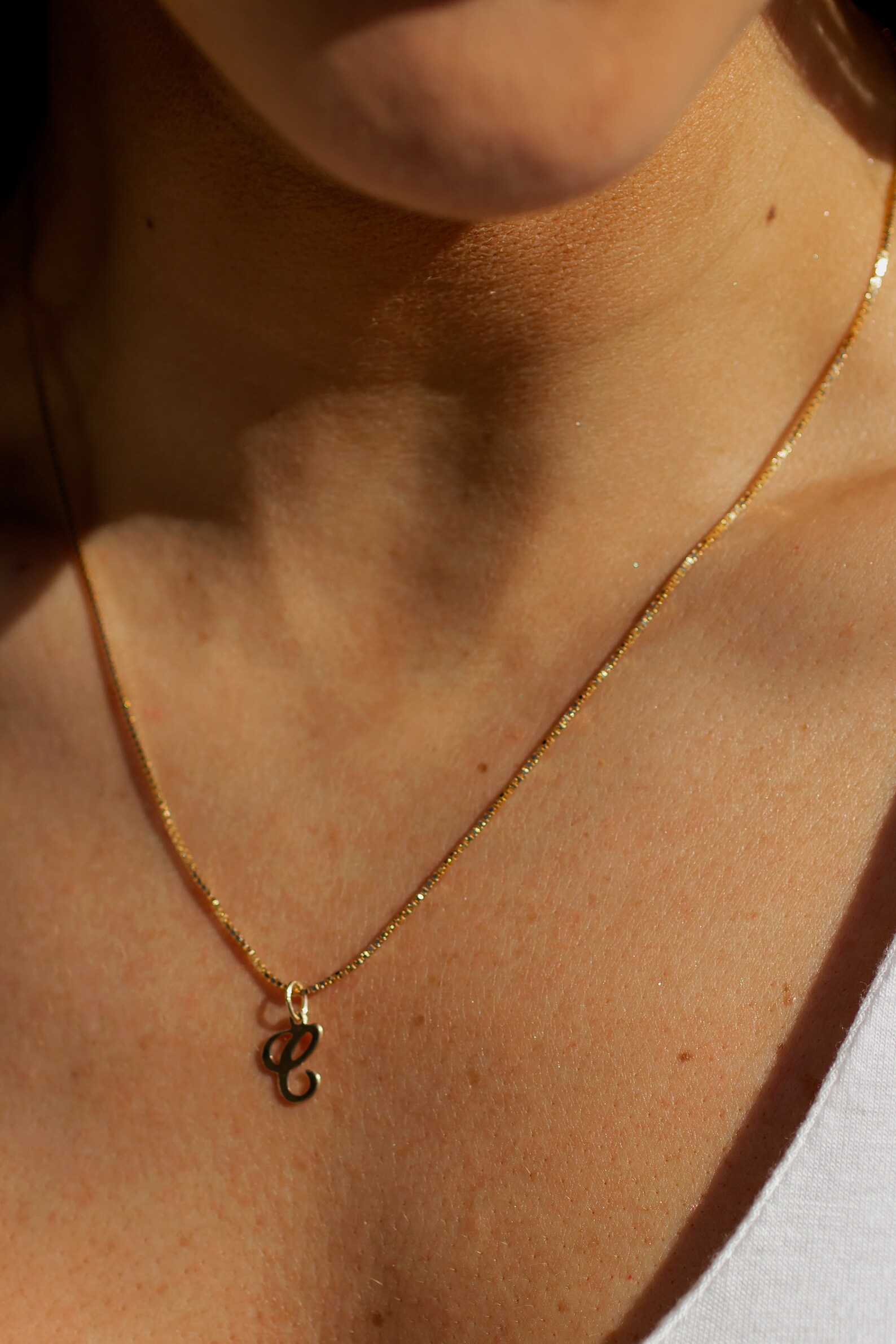 Personalized Initial Necklace Script Letter Jewelry Gifts - Etsy