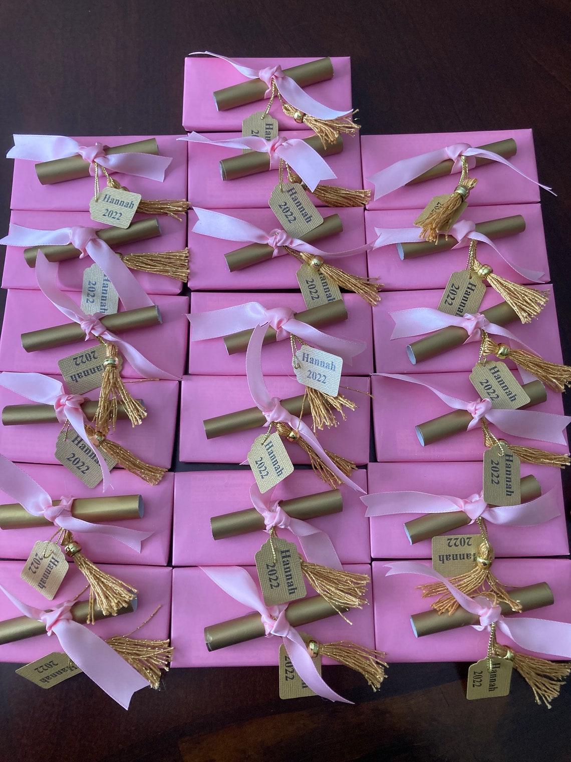 25 Pieces of Graduation Chocolate Favors Personalized - Etsy