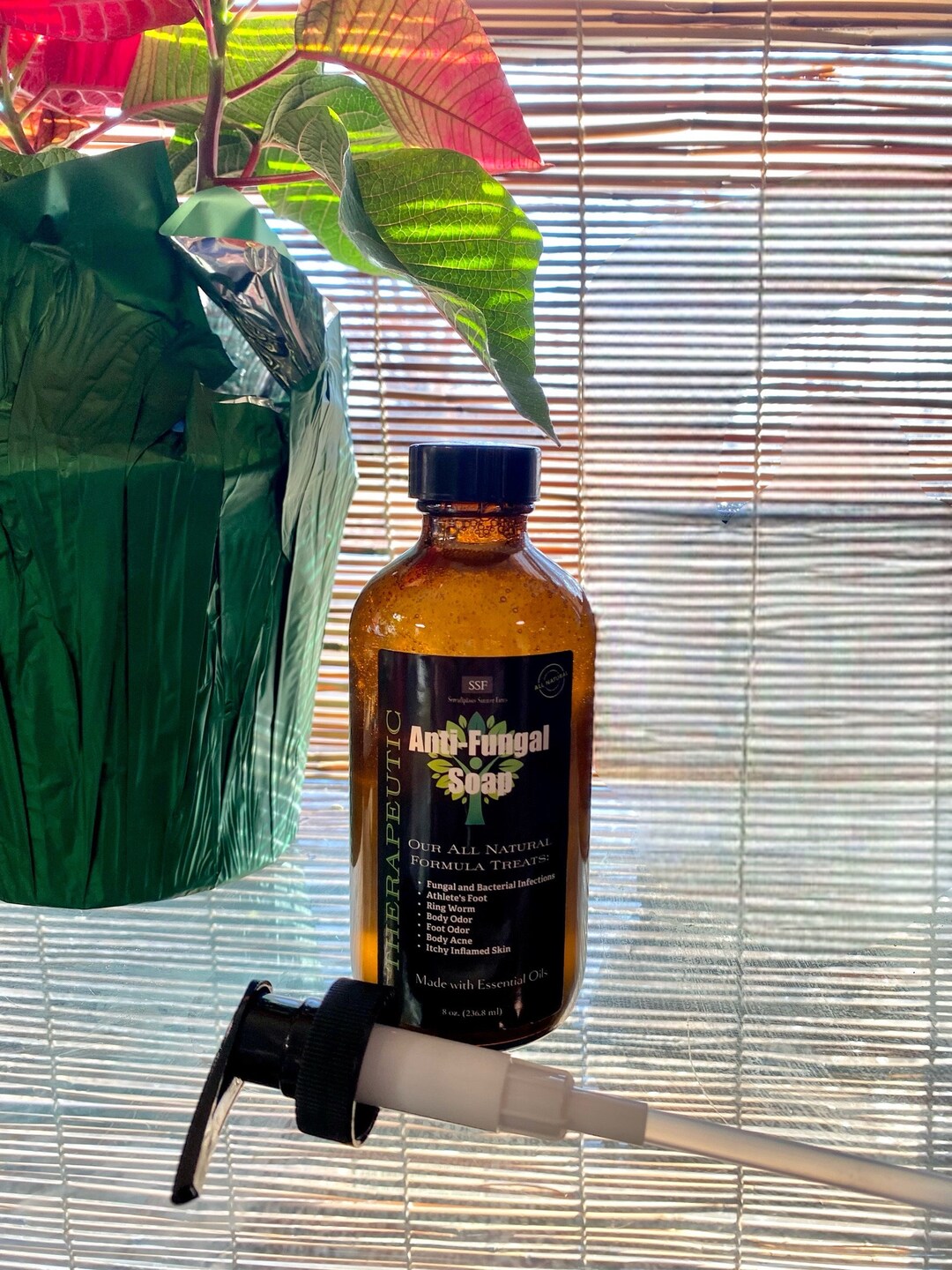 SSF Organics Antifungal Tea Tree, Mint and Neem Liquid Soap. Bottles ...