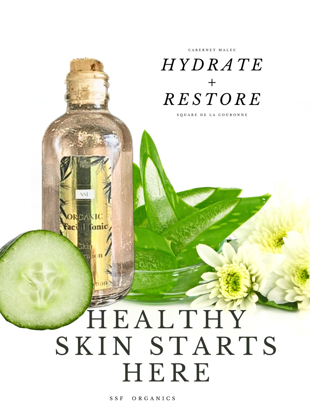 Herbal Facial Tonic- Skin Hydration and Cell Regeneration. Fresh.new ...
