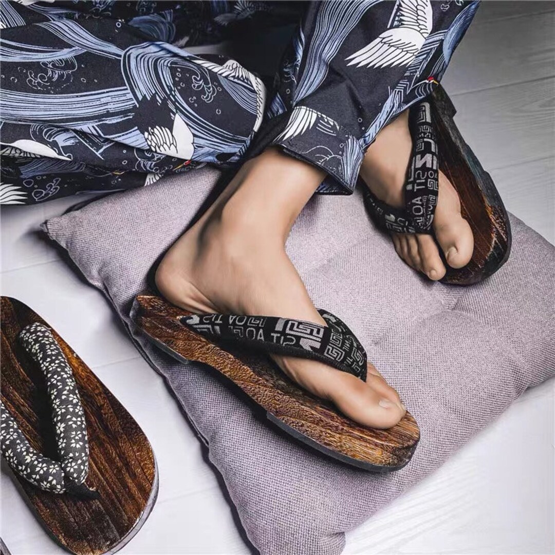 Breathable Japanese Wooden Slippers - Etsy
