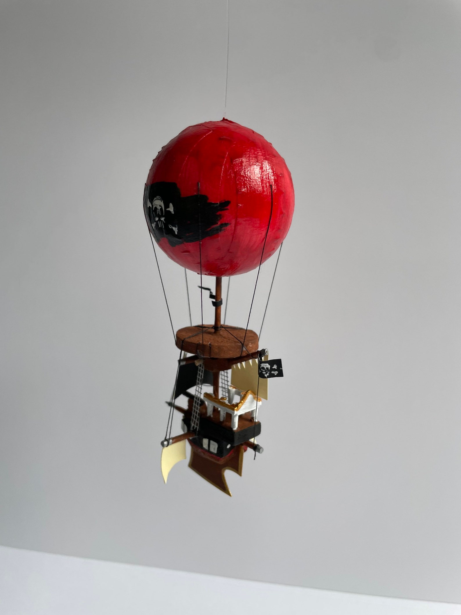 Small Red Pirate Airship - Etsy