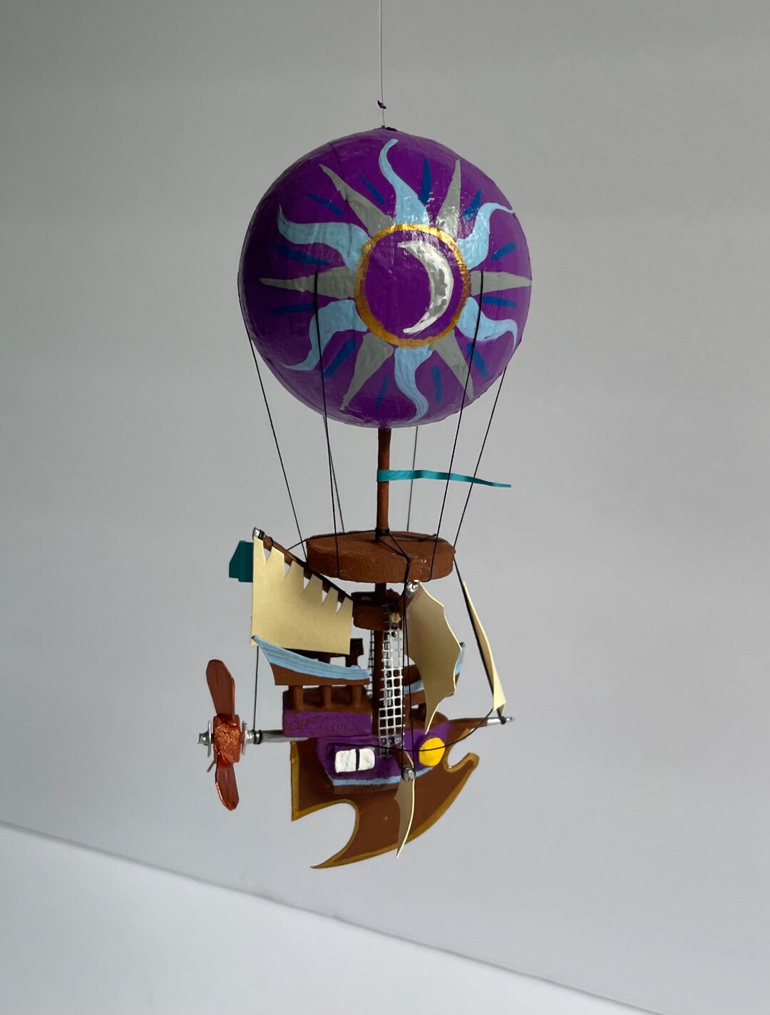 Small Purple Moon Airship - Etsy