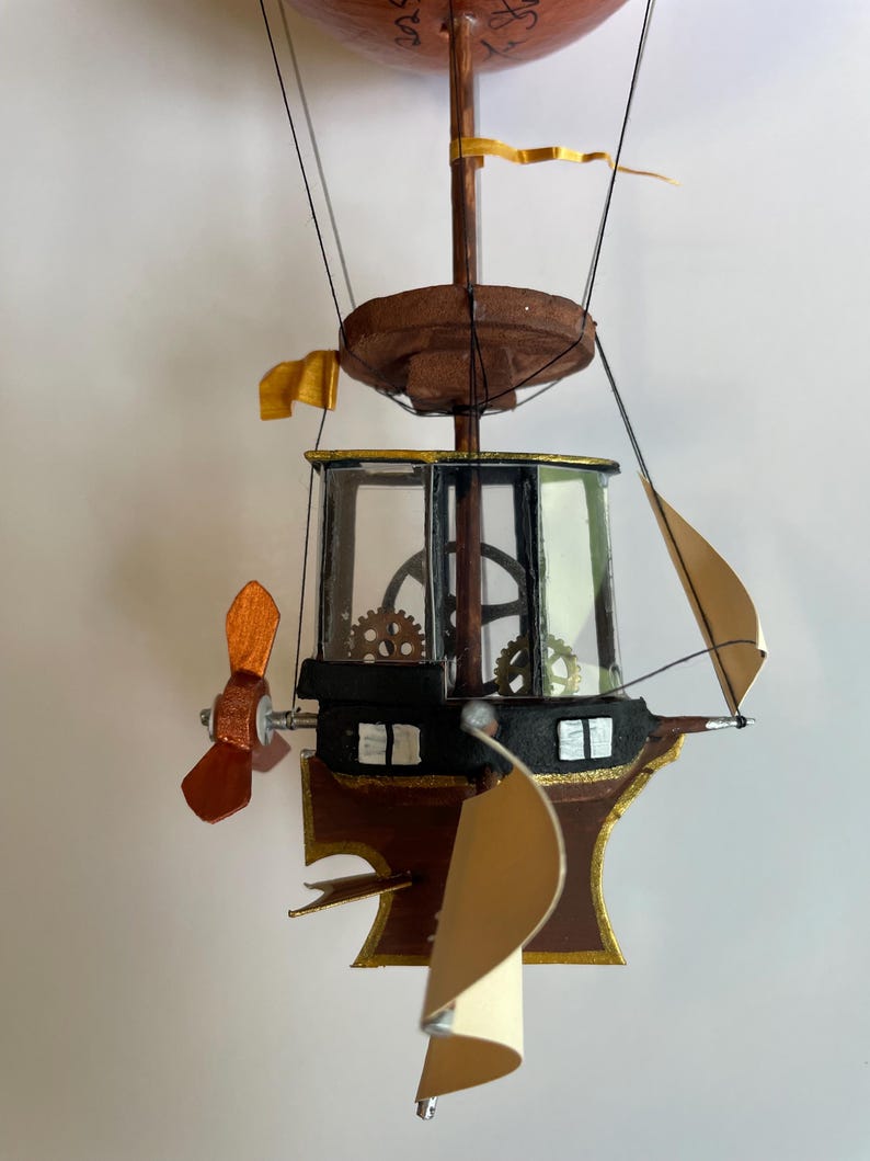 Medium Gears and Glass Airship Steampunk Decor - Etsy