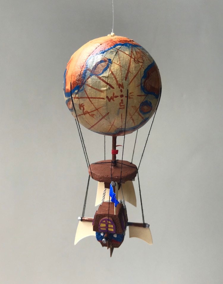 Colorful Map Airship Small | Etsy