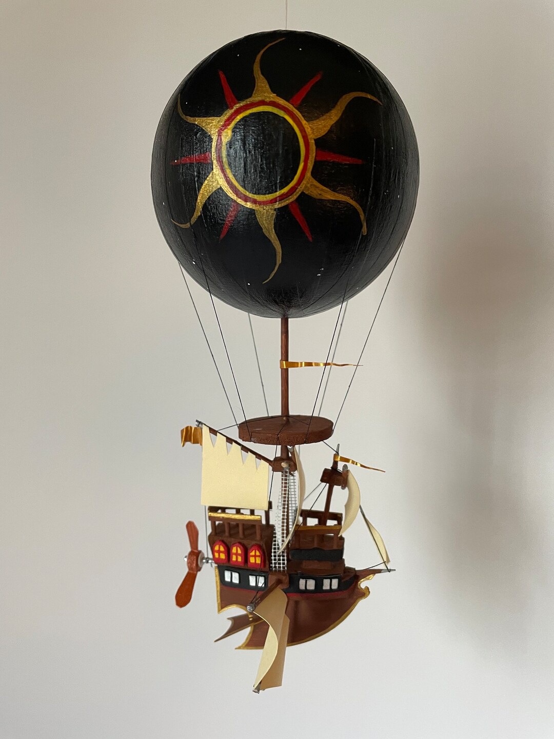 Eclipse Fantasy Airship Hanging Ornament - Etsy Australia