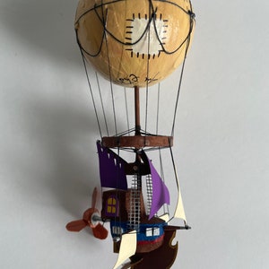 Small Purple Fantasy Airship - Etsy
