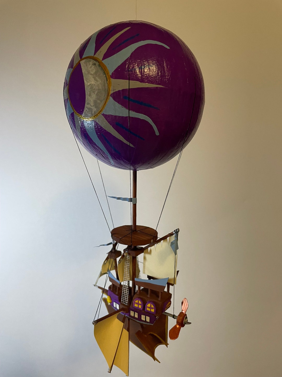 Large Purple Moon Airship - Etsy
