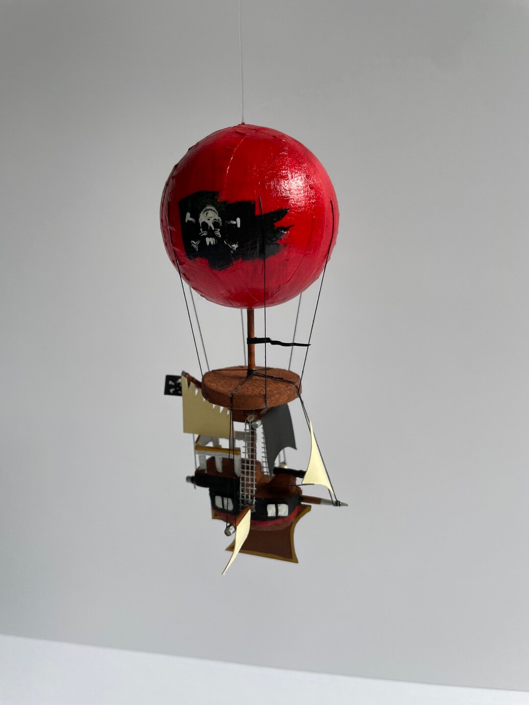 Small Red Pirate Airship - Etsy