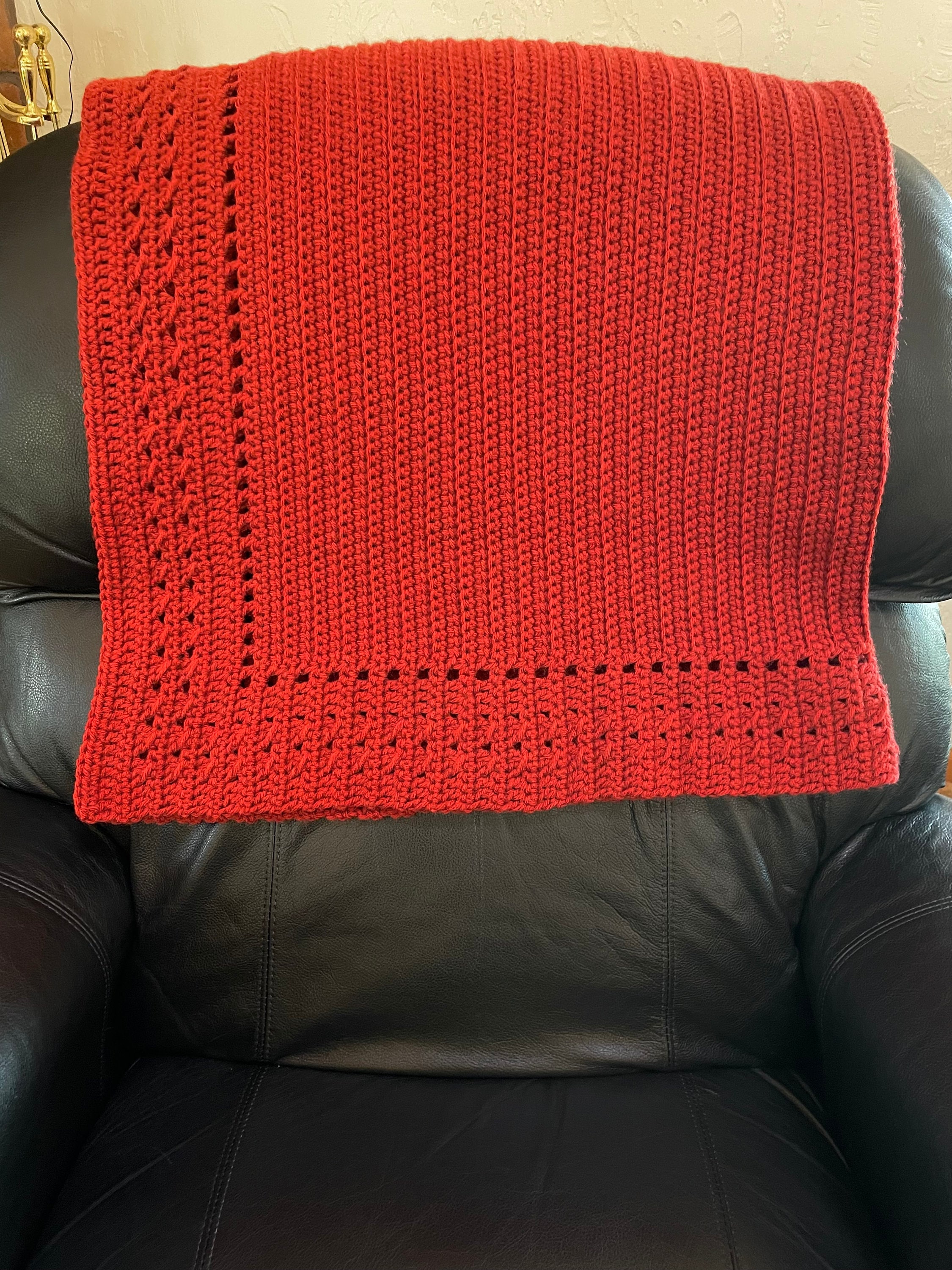 Crochet Blanket Pattern – Easy Built-in Border (instant Download) - Etsy