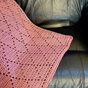 Easy Crochet Diamond Blanket Pattern - Etsy