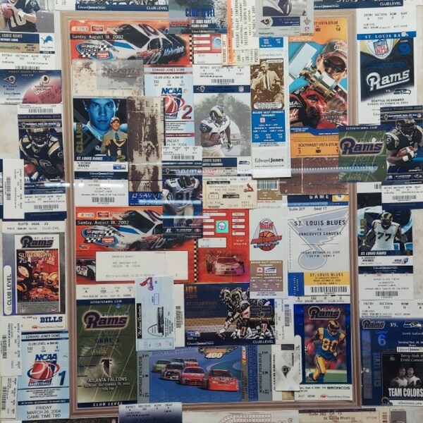 Sports Ticket Frame - Etsy