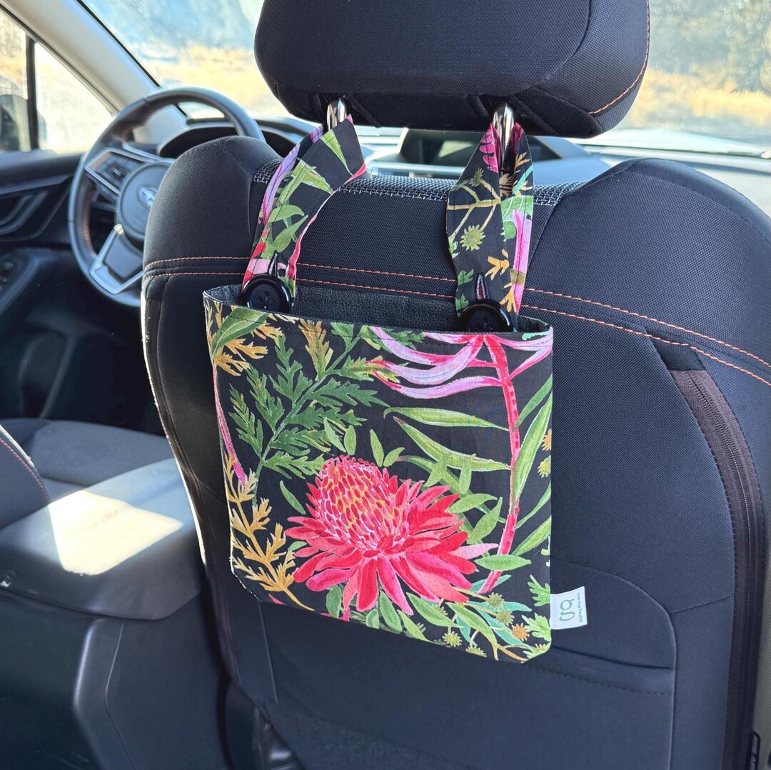 Painted Protea: Car Garbage Bag, Vinyl Lined, Earth-friendly. - Etsy