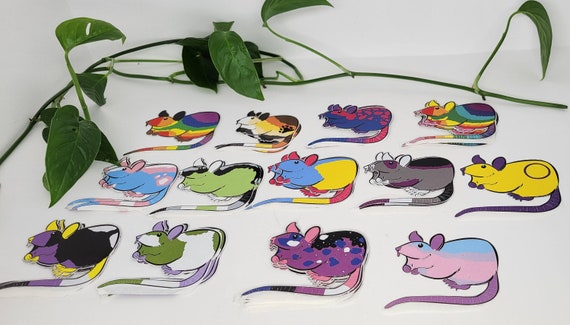 Ratty With Pride LGBTQIA Pride Flag Animals - Etsy