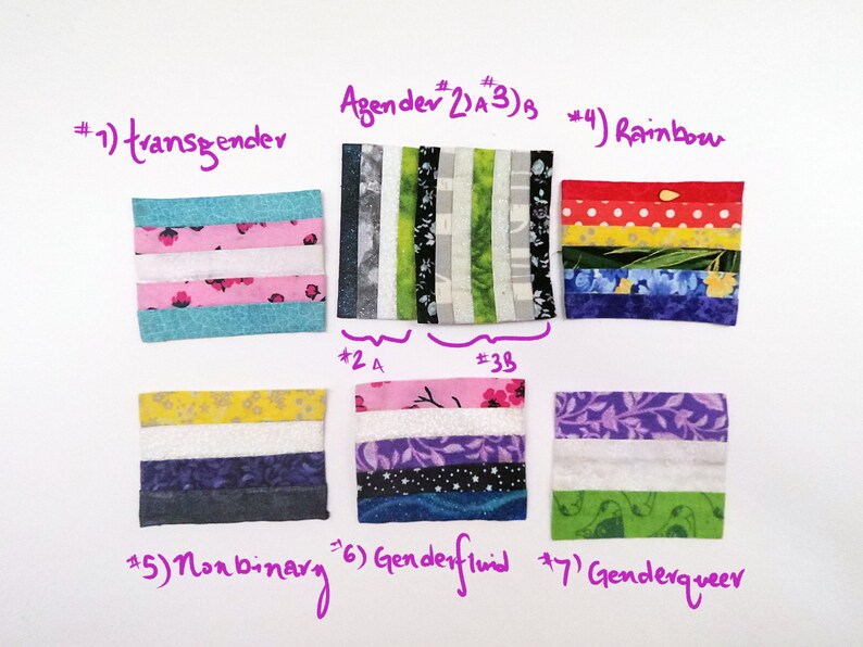 Patterned Pride Flag Sew-on Patch - Etsy