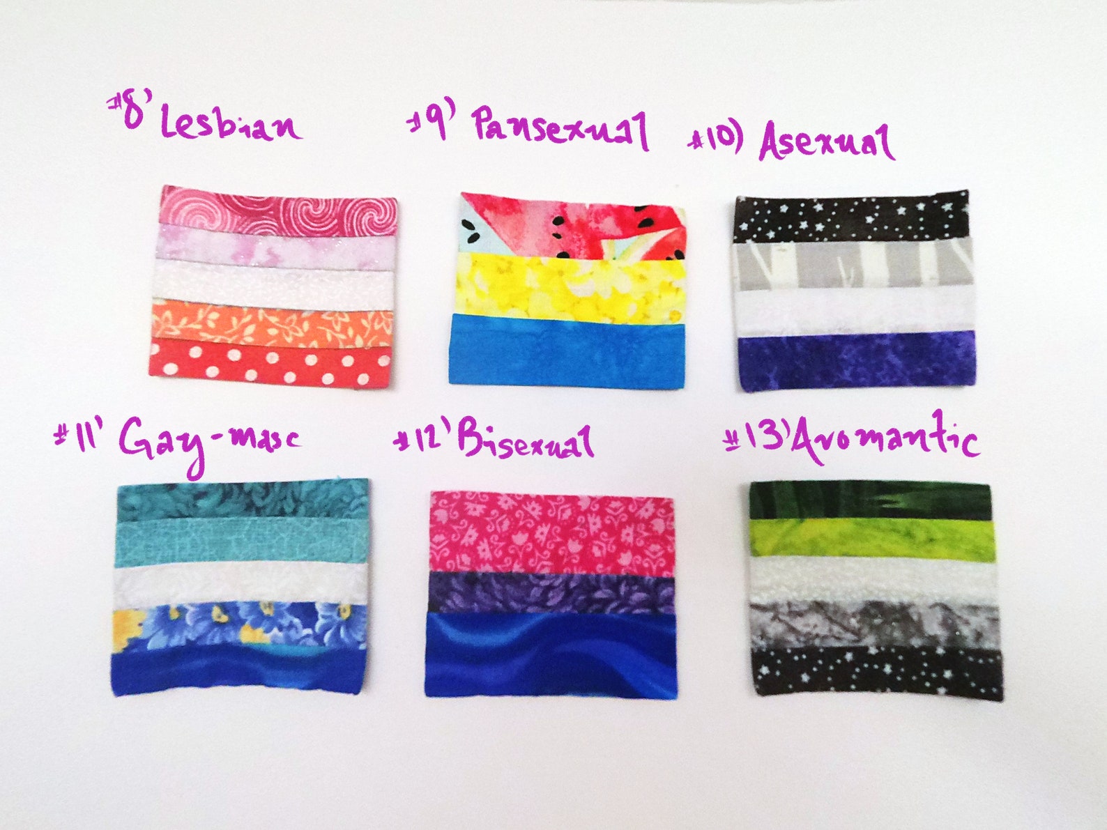 Patterned Pride Flag Sew-on Patch - Etsy