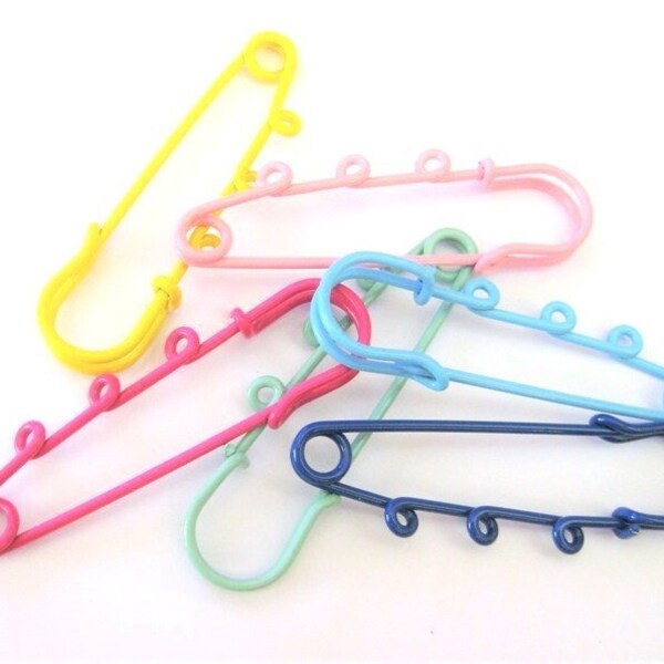 Colored Safety Pins - Etsy