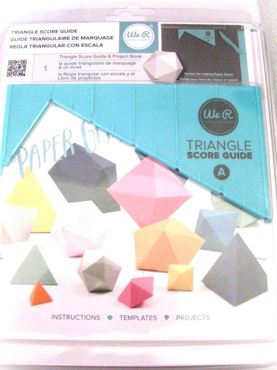 Craft Supplies ~ Triangle Score Guide + Project Booklet by We R Memory ...