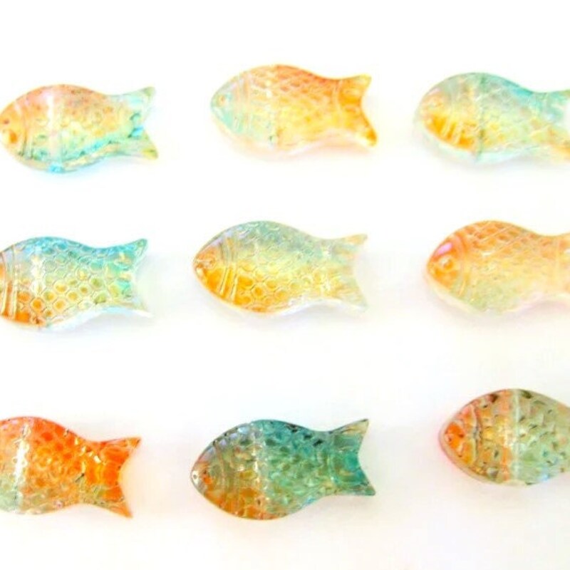 Glass Fish Beads - Etsy
