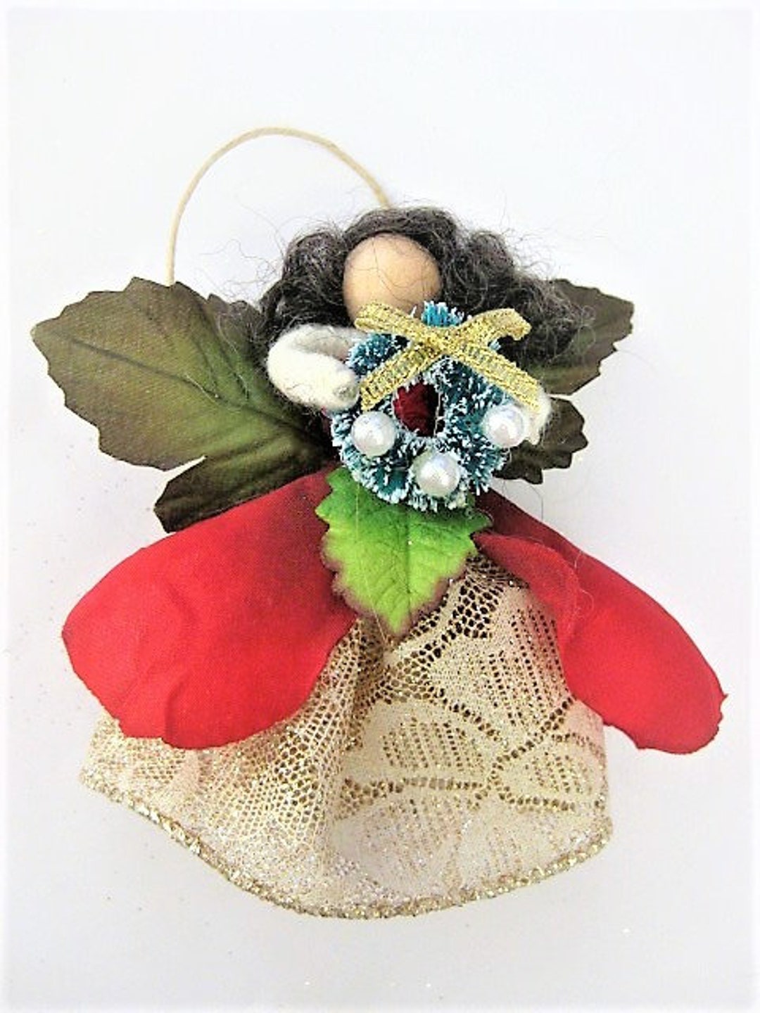 Angel Fairies - Angel Fairy Handmade Ornament Decorative Red Christmas ...