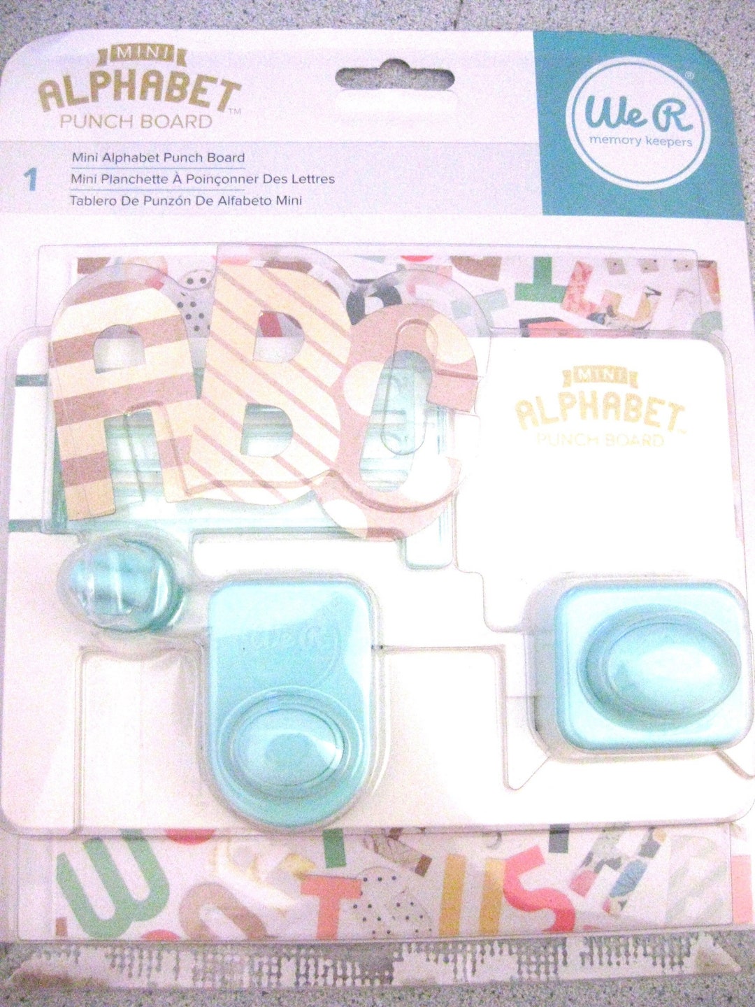 Craft Supplies ~ Mini Alphabet Punch Board W/instruction Booklet - by ...